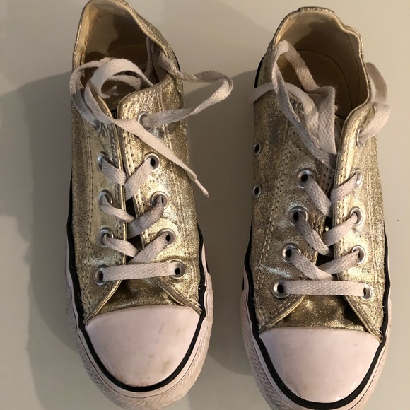 Converse | Shoes | Converse All Star Metallic Sneaker | Poshmark